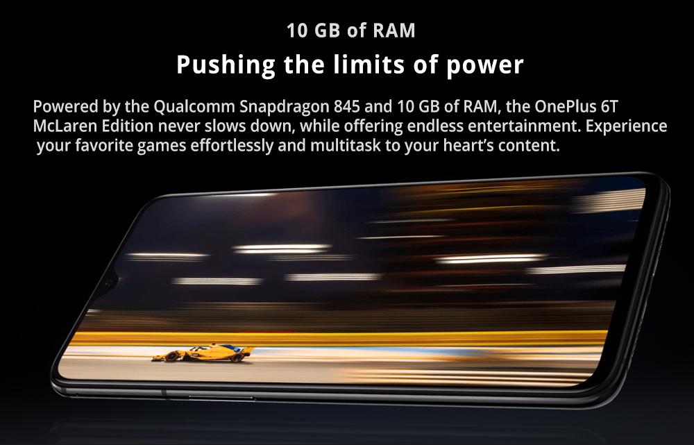 Global ROM Oneplus 6T 6.41 Inch 10GB 256GB Smartphone Orange