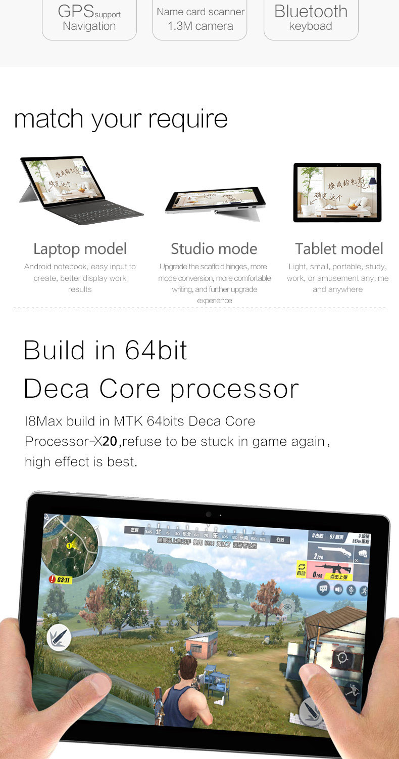 VOYO i8 Max Tablet 4GB 64GB Silver