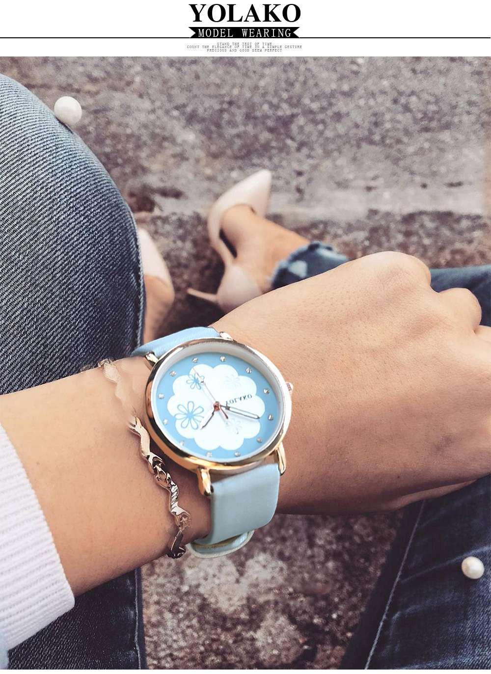 YOLAKO YK37 Women Quartz Watch Black