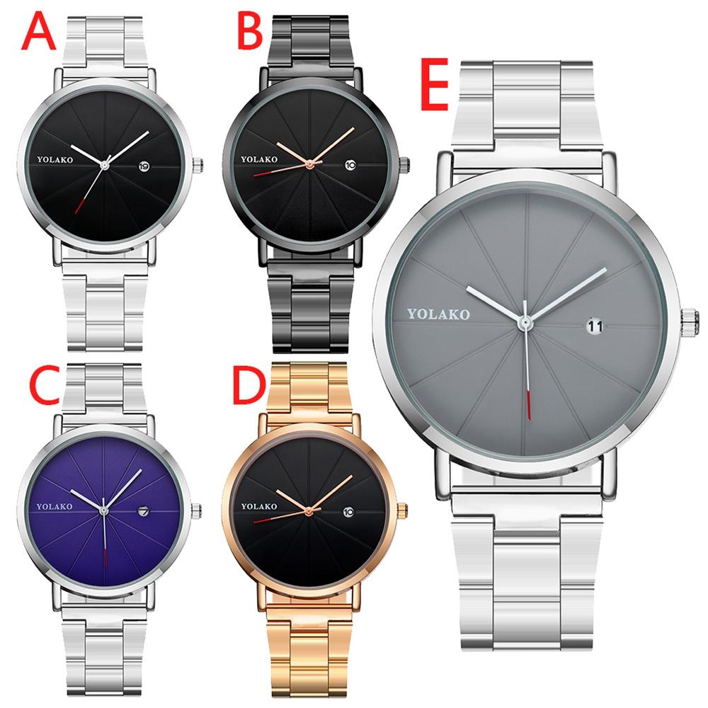 YOLAKO YK122 Casual Quartz Watch Black Rose Gold