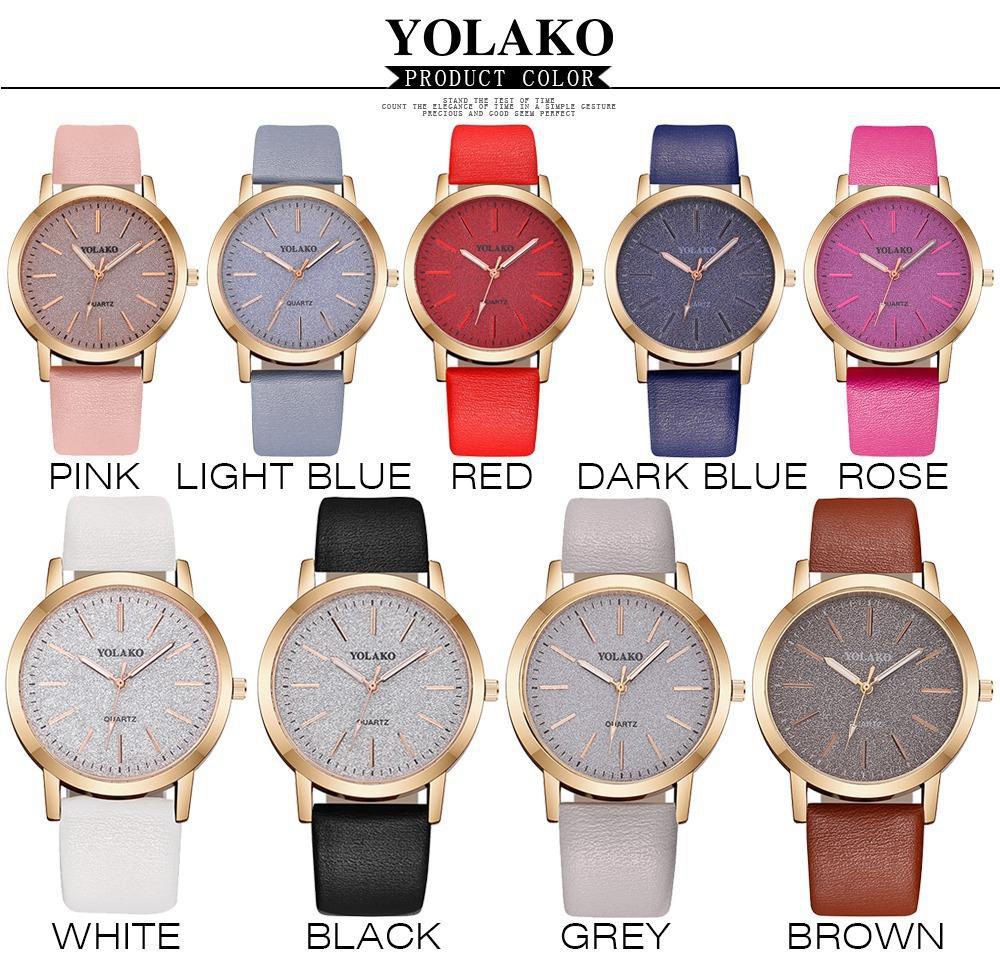 YOLAKO YK68 Women Sparkle Quartz Watch Gray