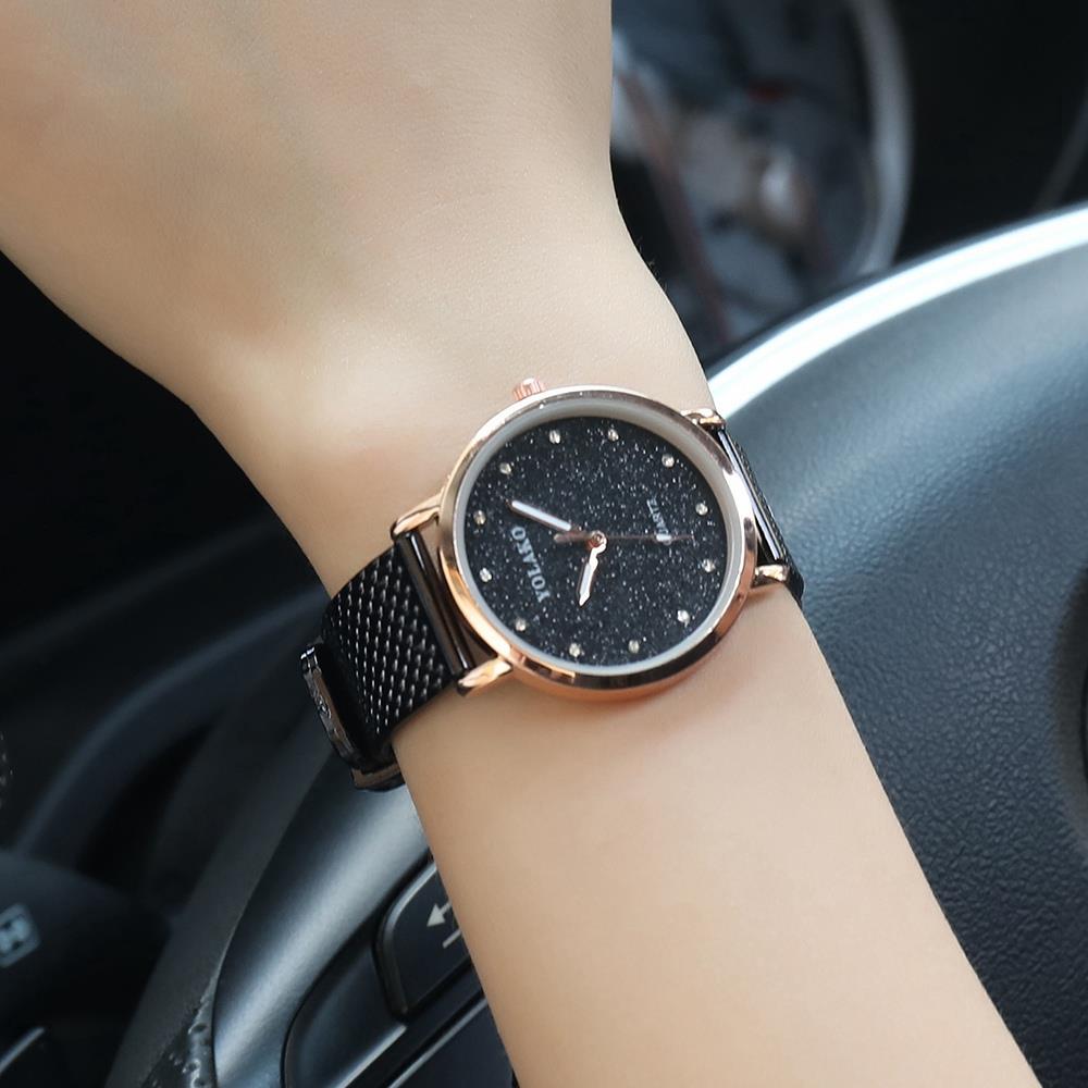 YOLAKO YK33 Women Quartz Watch Rose Gold light Blue