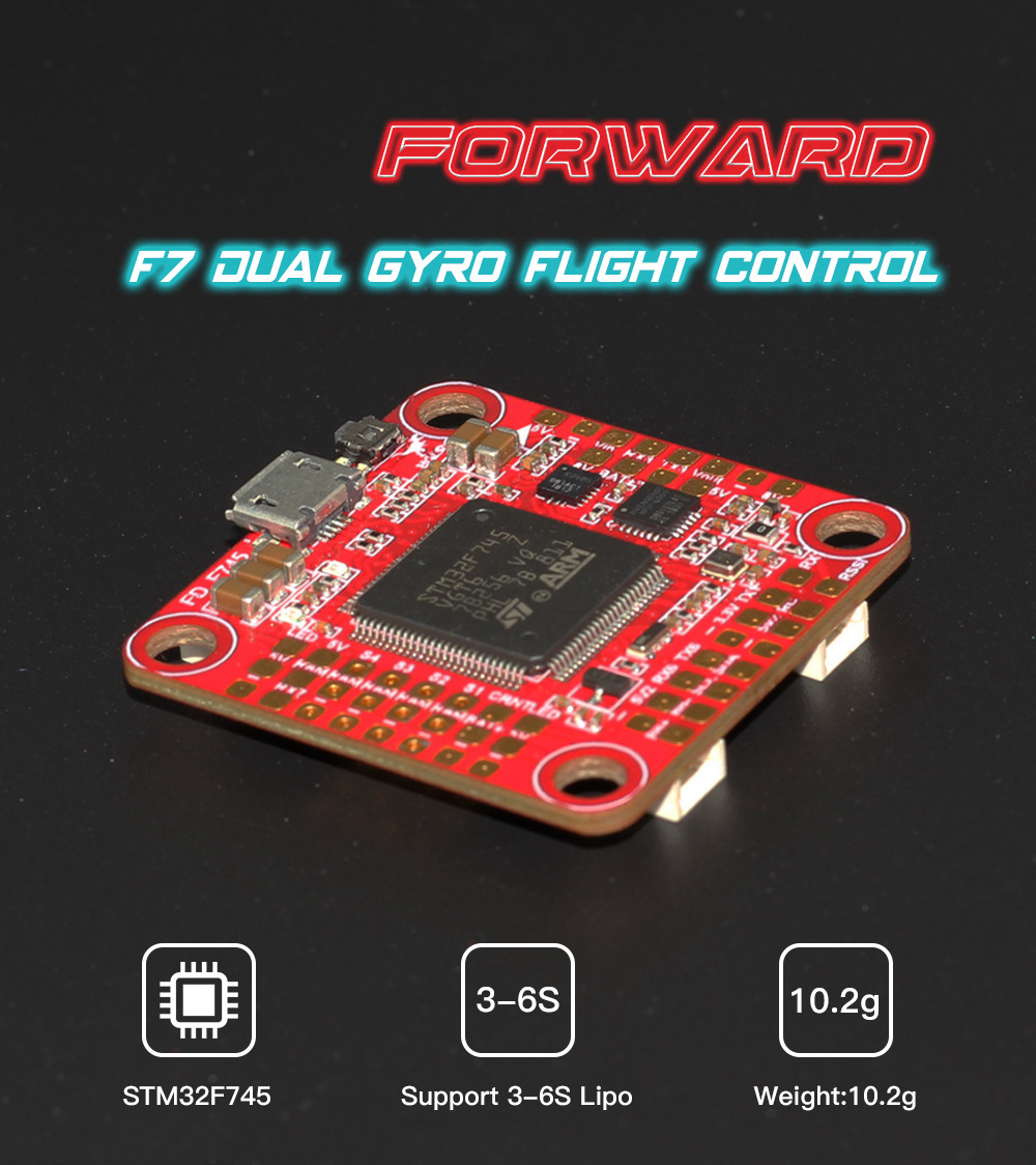 HGLRC Forward F7 Dual Gyro Flight Control For FPV Racing Drone