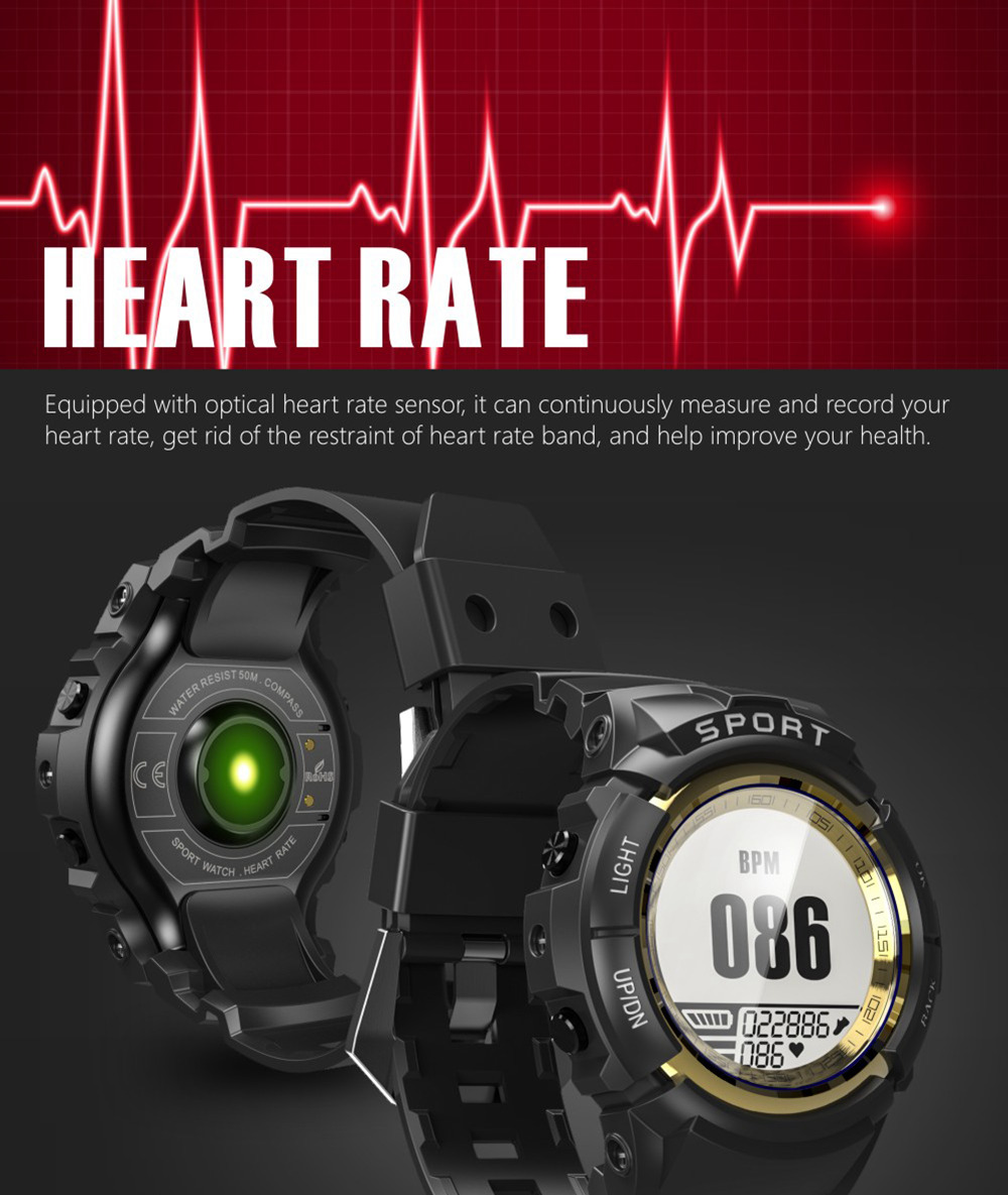 Makibes Mini G01 Sports Smartwatch Dynamic 5ATM 30 Days Standby Golden