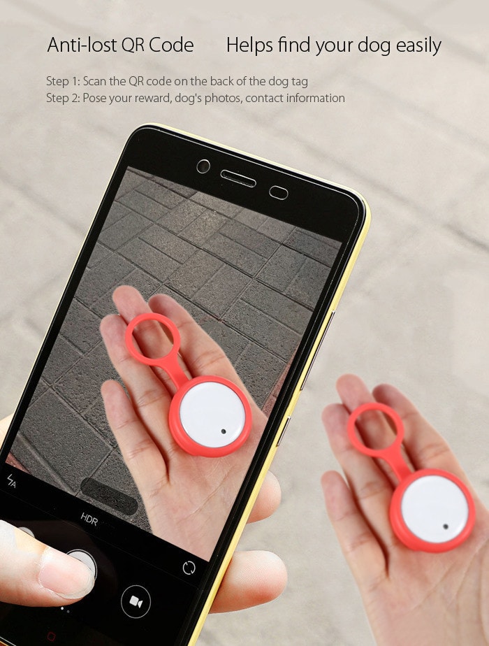 Xiaomi Smart Dog Button Tag Yellow