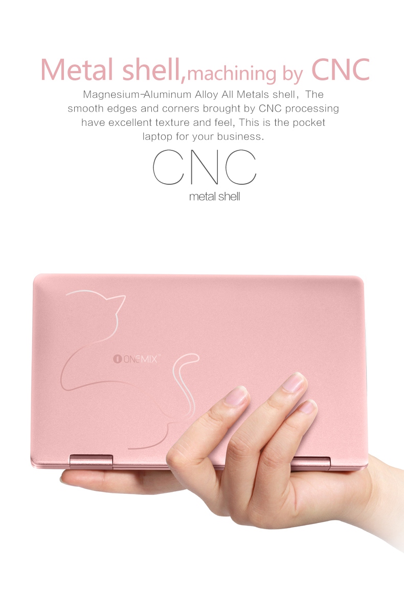 One Netbook One Mix 2S Yoga Pocket Laptop 8GB 256GB Pink