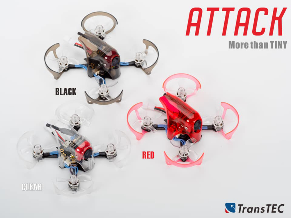 TransTec Attack66 Tiny FPV Racing Drone PNP Black