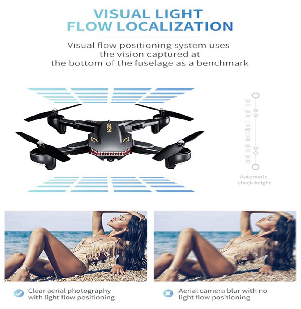 VISUO XS809SL WiFi RC Drone RTF Two Battery