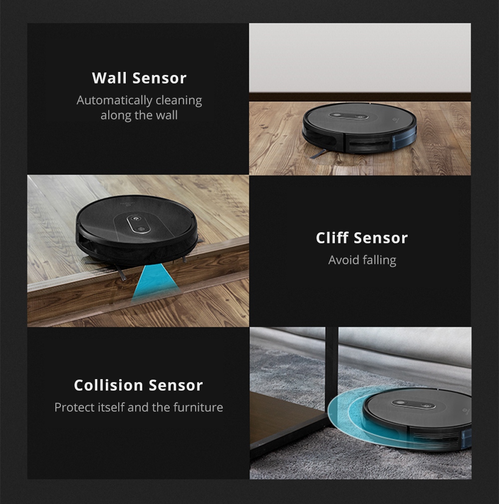 Amarey A900 Robot Vacuum Cleaner Black