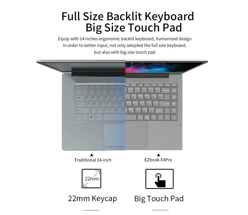 Jumper EZBook X4 Pro Notebook 8GB 256GB Silver