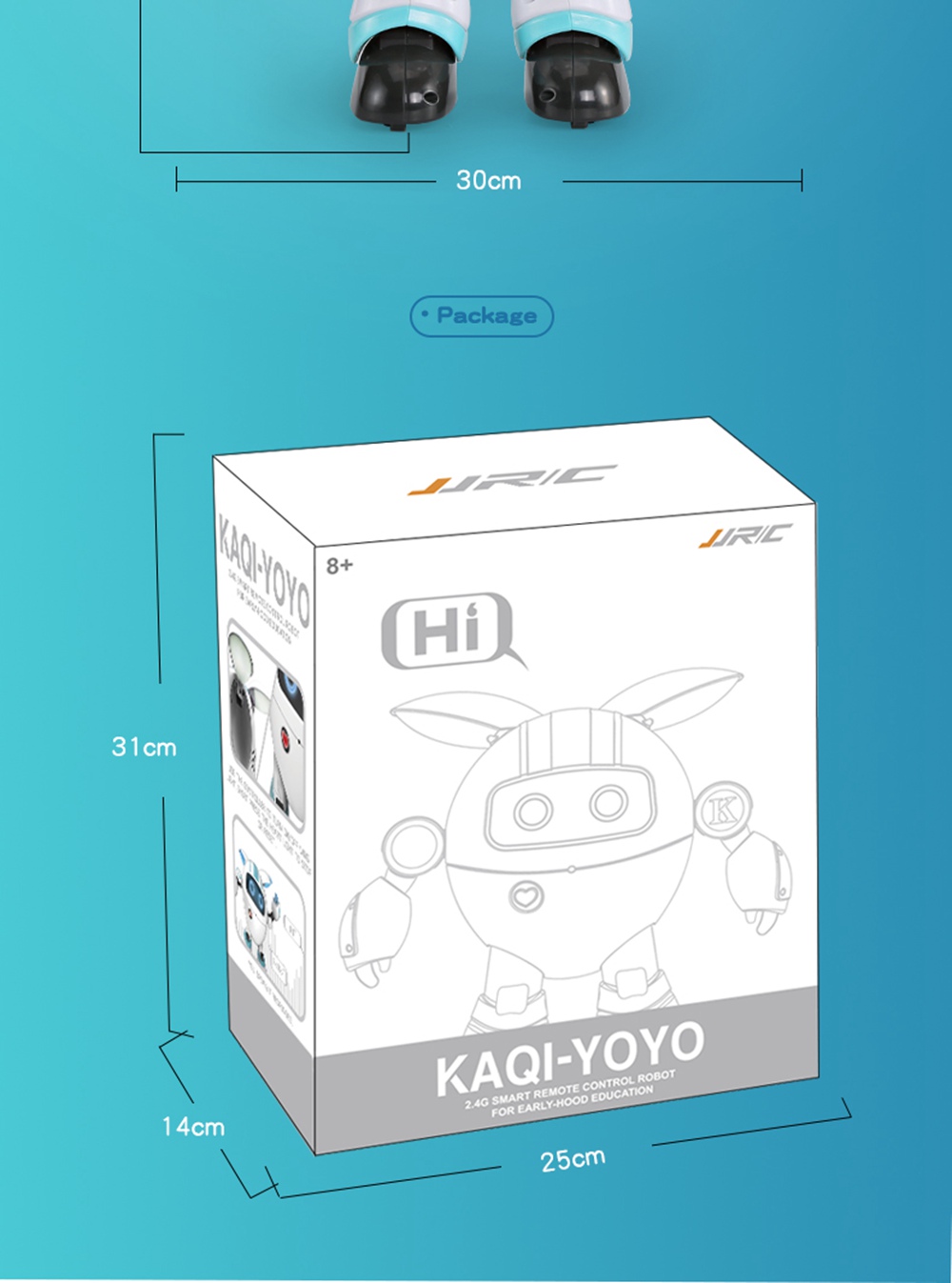 JJRC R14 KAQI-YOYO RC Robot Orange