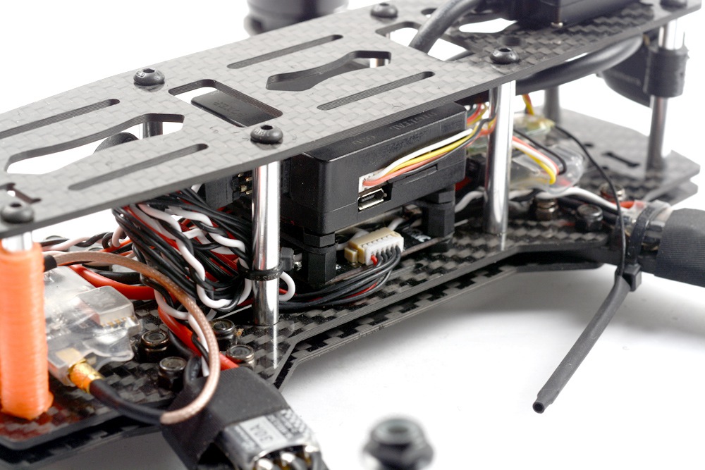 Skystars MINIPIX QAV250 GPS FPV Racing Drone BNF-Frsky R9mm Receiver