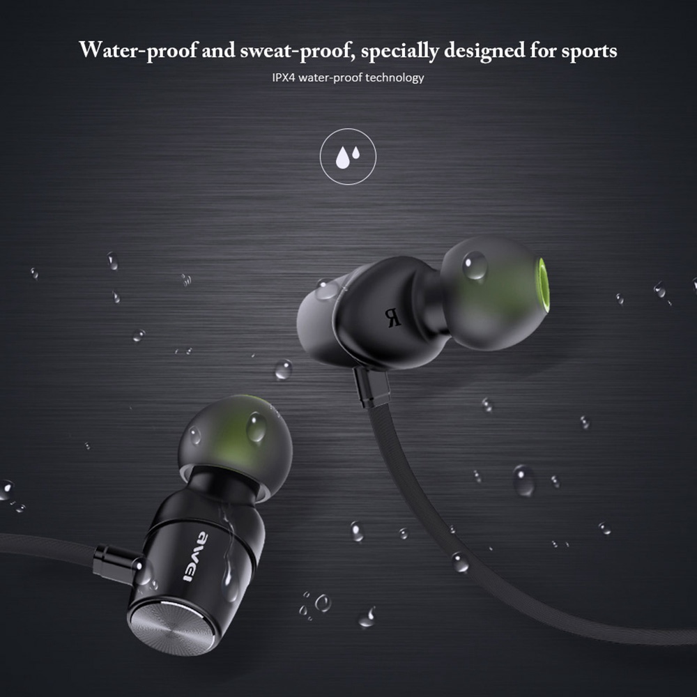 AWEI WT30 Bluetooth Earphones Black