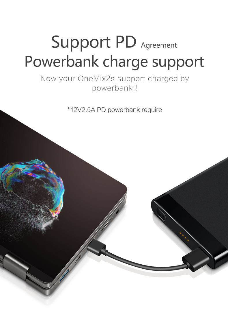 One Netbook One Mix 2S Yoga Pocket Laptop i7-8500Y 8GB 512GB Platinum