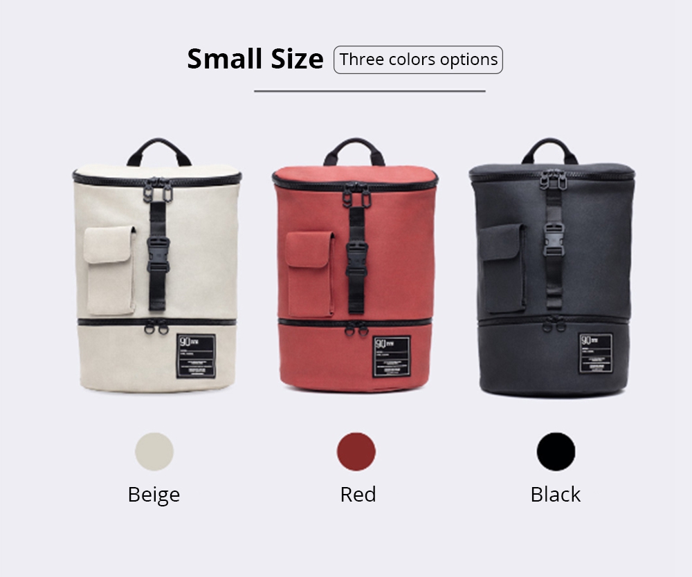 Xiaomi 90FUN Casual Outdoor Backpack 13 Inch Laptop Bag Size S Beige