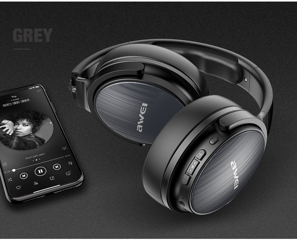 AWEI A780BL Foldable Bluetooth 5.0 Headphone Black