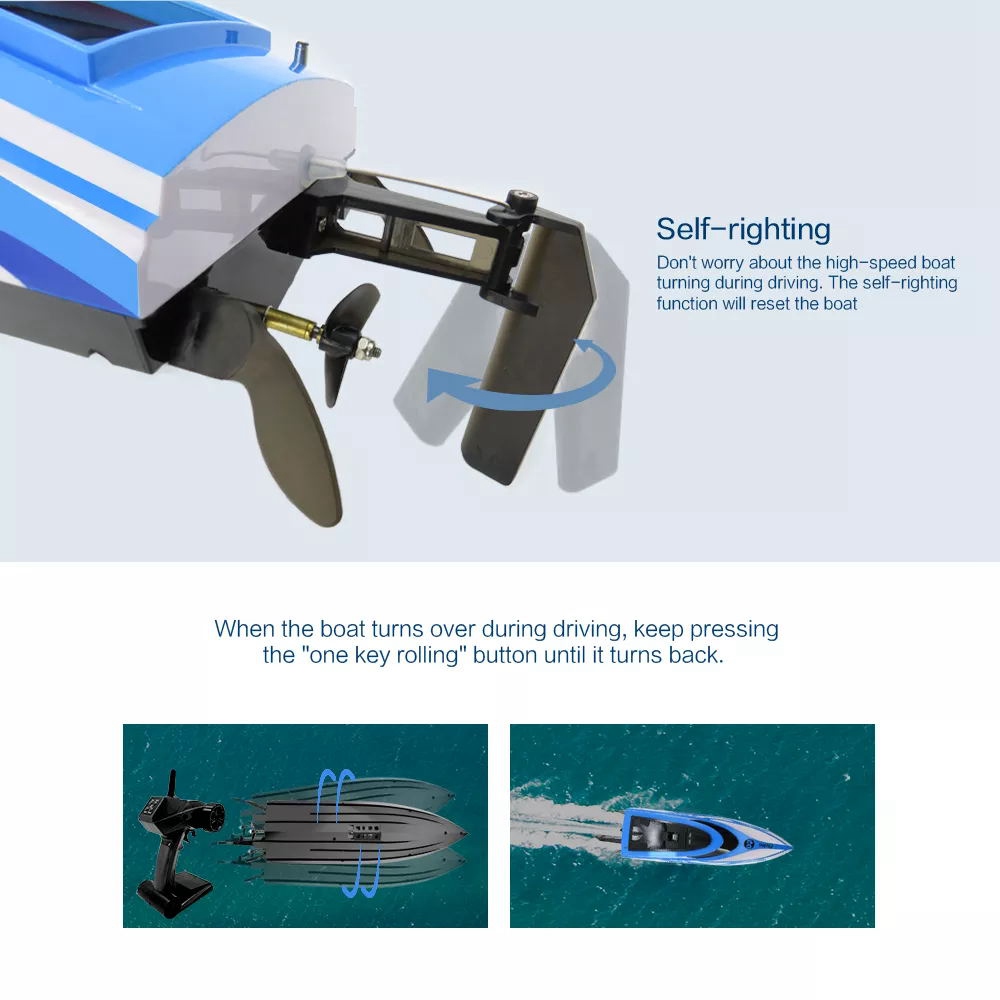 Flytec V003 2.4G RC Boat RTR Blue