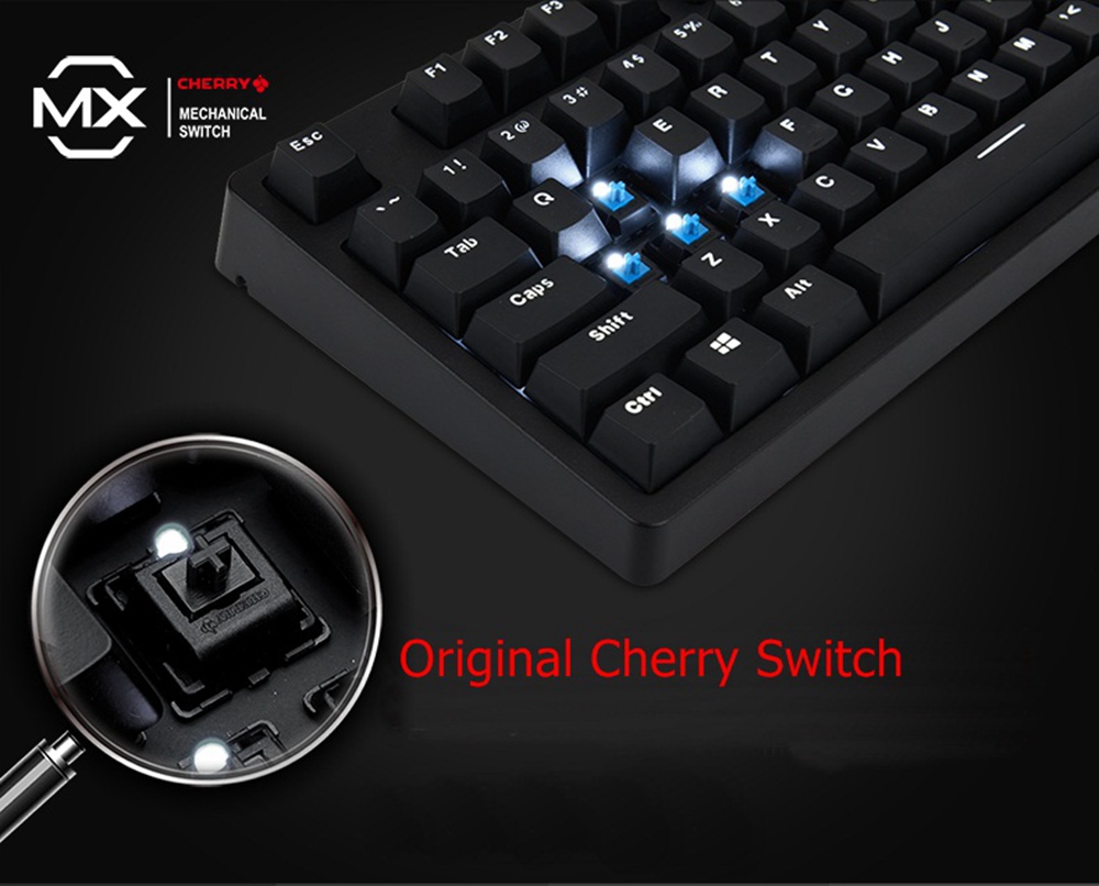 Ajazz AK535 USB Wired Mechanical Gaming Keyboard Black