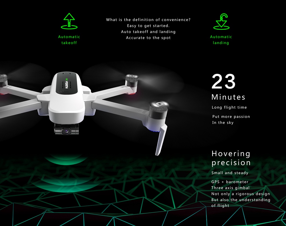 Hubsan H117S Zino Gimbal Camera Black