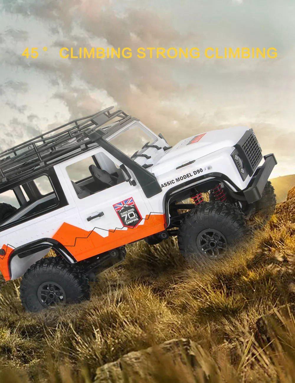 MN Model MN-99 DEFENDER Crawler Climbing Truck RC Car White