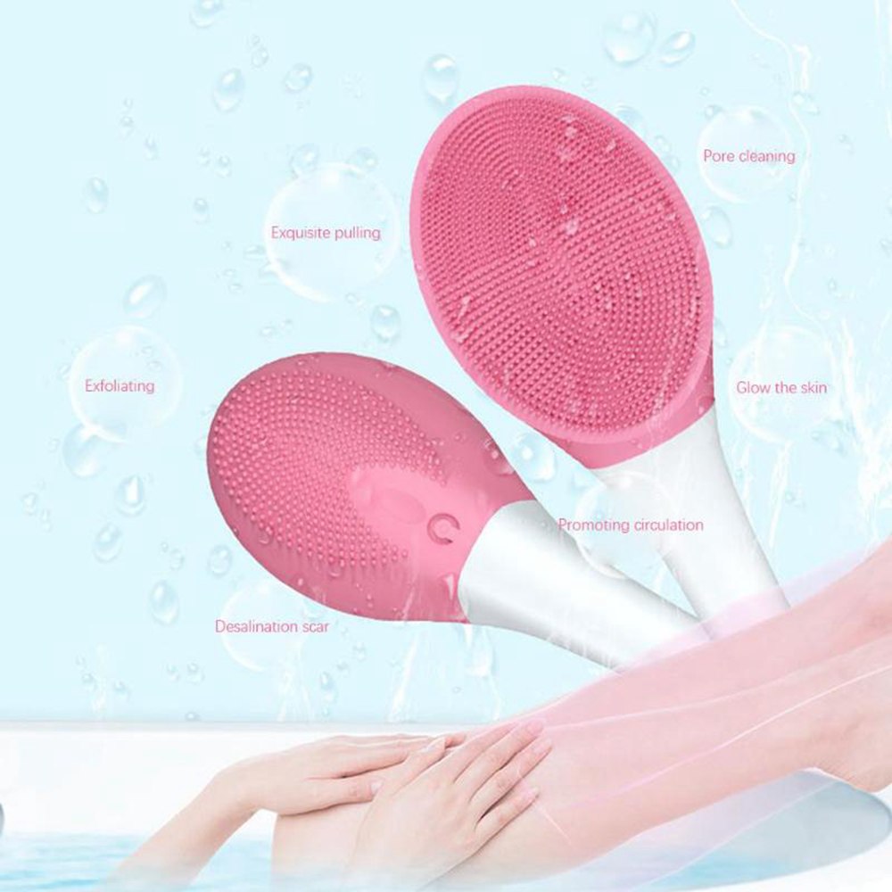 USB Rechargeable Electric Bath Brush Pink