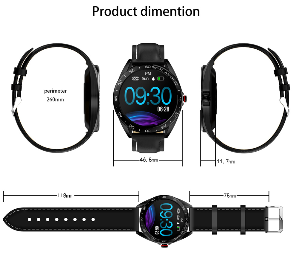 K7 Smart Watch Steel Strap Black