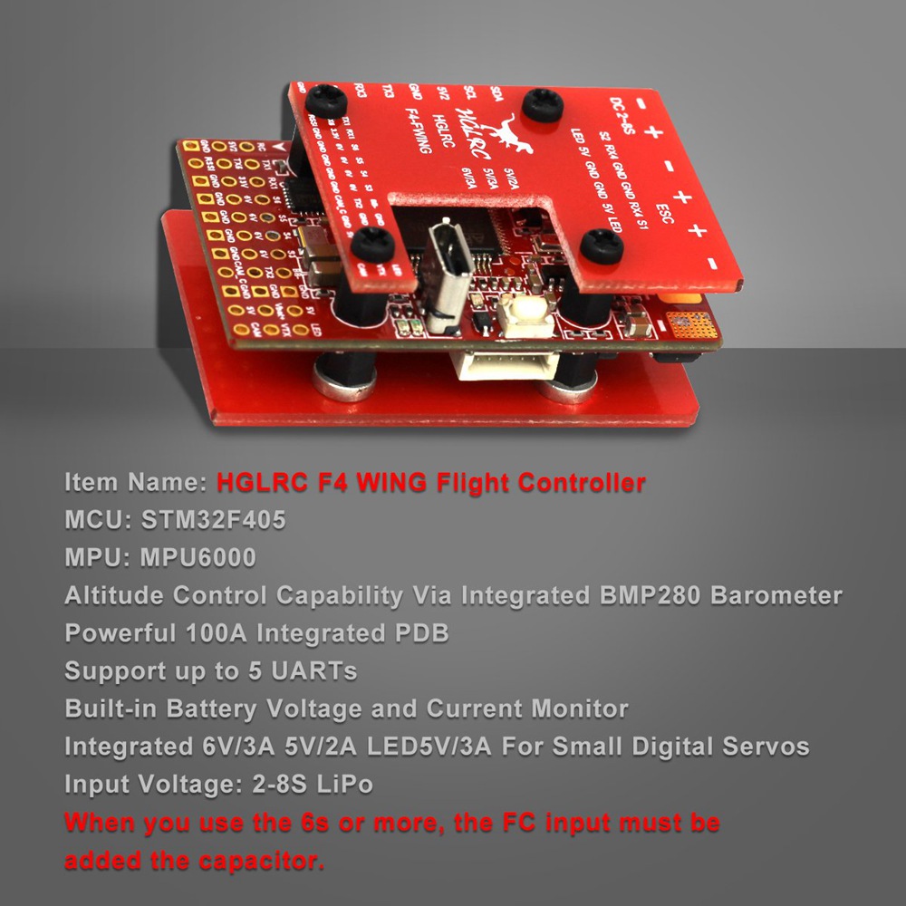 HGLRC F4 Wing Flight Controller