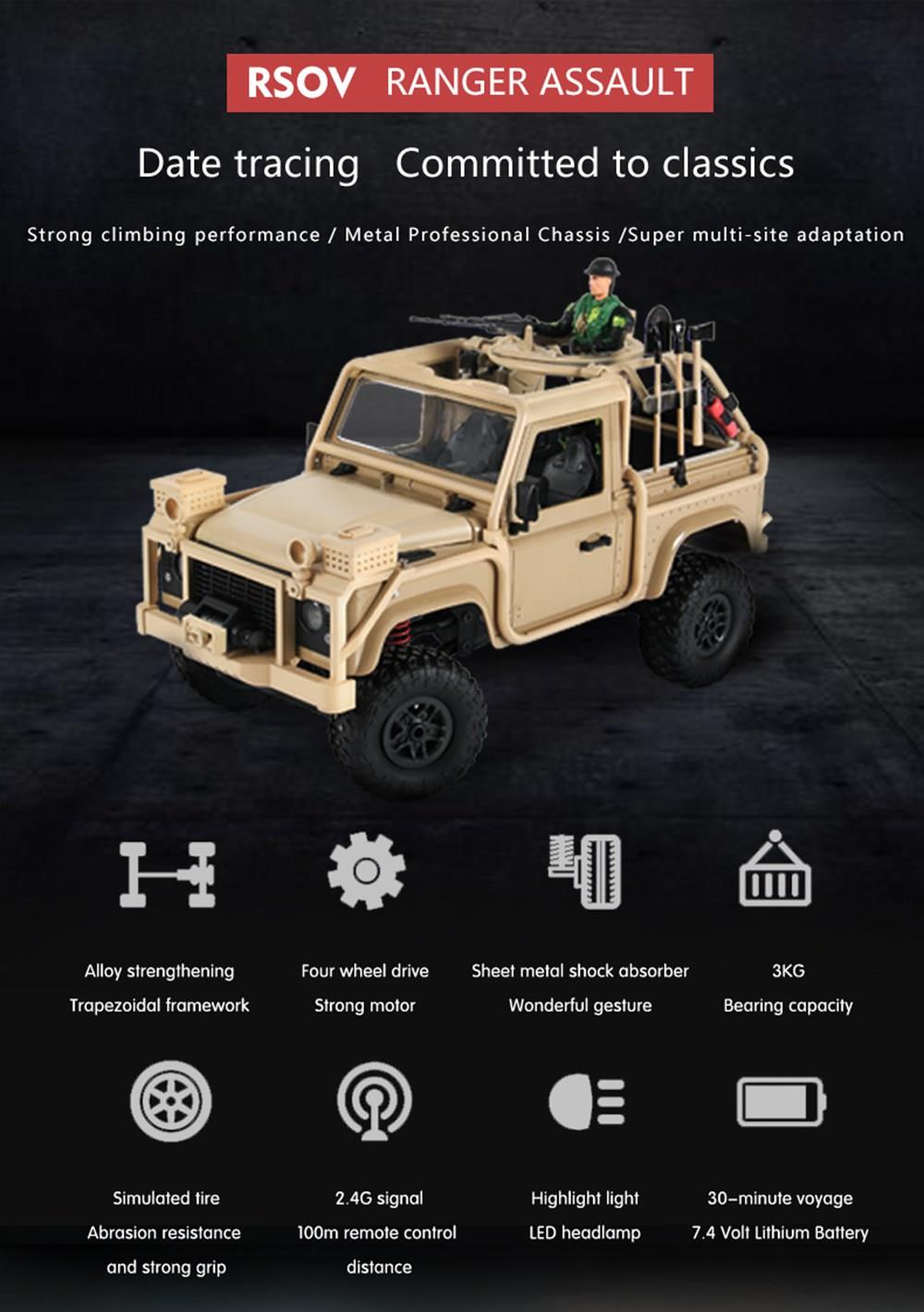 MN Model MN-96 RSOV RC Car With LED Light RTR