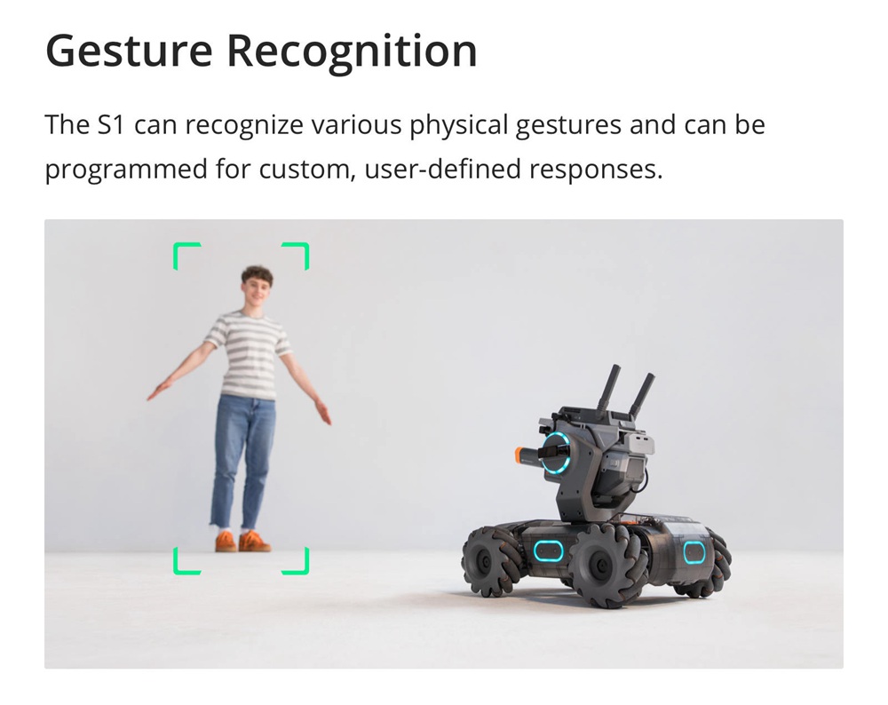 DJI RoboMaster S1 4WD FPV RC Robot Intelligent Scratch Python Coding