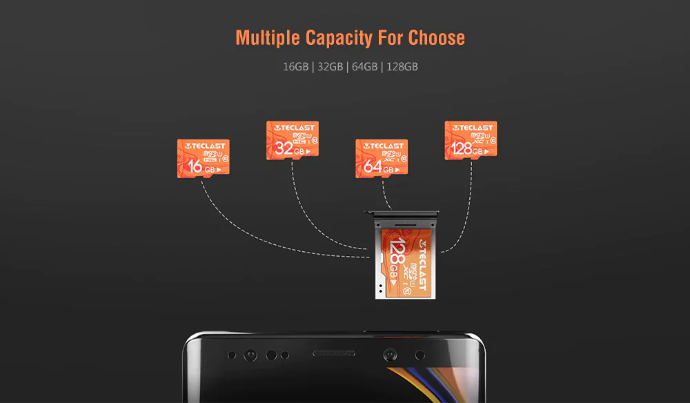 Teclast 64GB Micro SD TF Card Orange