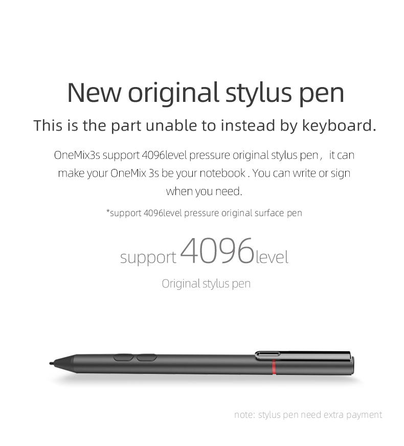 One Netbook One Mix 3S Yoga Pocket Laptop M3-8100Y 16GB 512GB Black