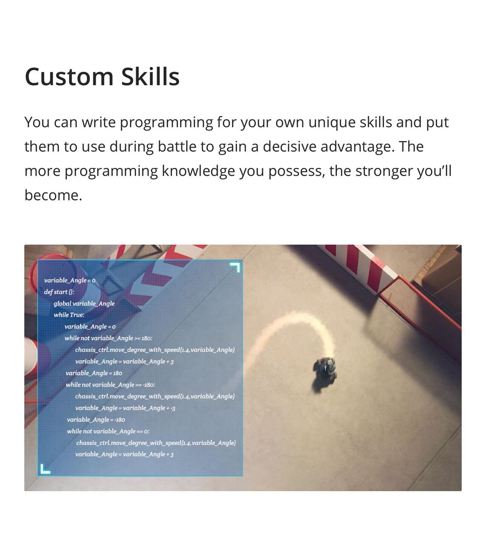 DJI RoboMaster S1 4WD FPV RC Robot Intelligent Scratch Python Coding