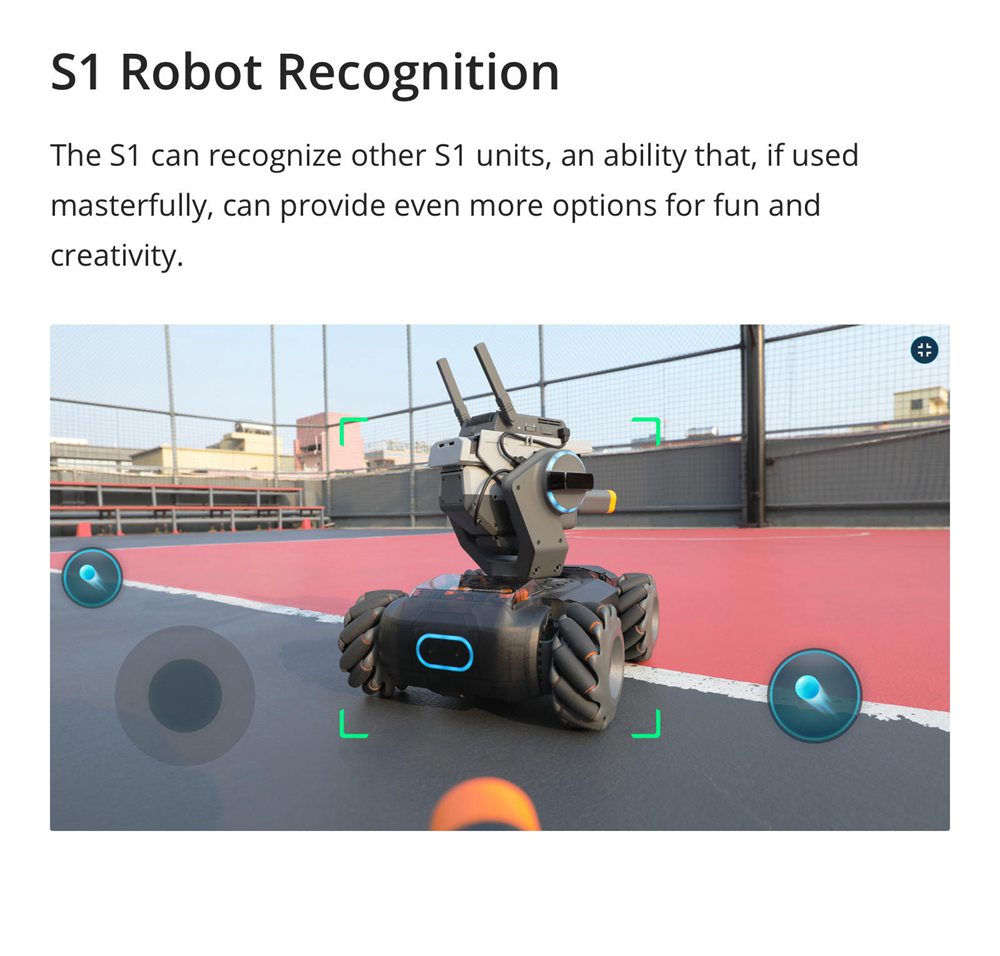 DJI RoboMaster S1 4WD FPV RC Robot Intelligent Scratch Python Coding