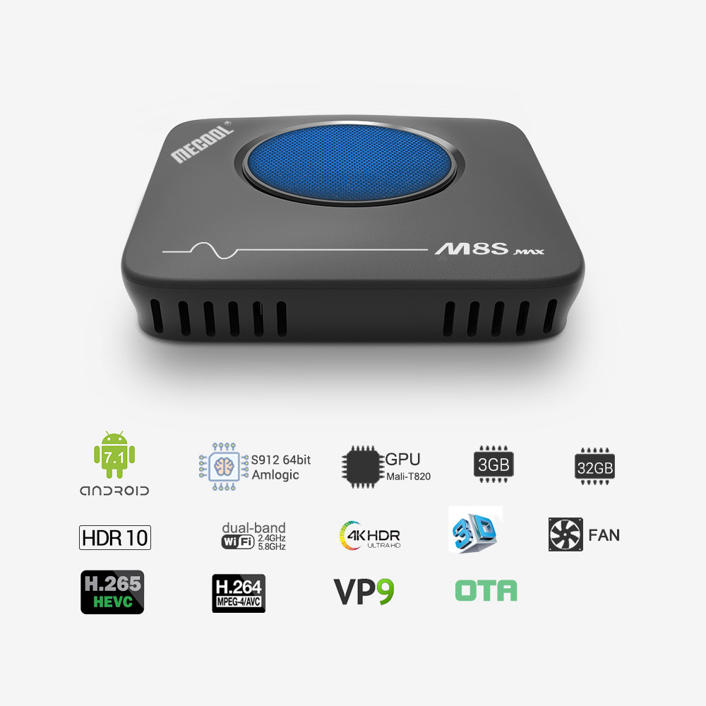 MECOOL M8S MAX Amlogic S912 3GB/32GB TV BOX