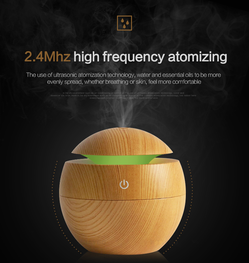 USB Aroma Essential Oil Diffuser Yellow