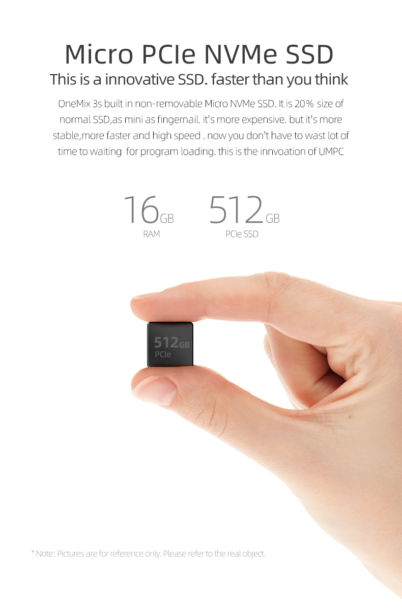 One Netbook One Mix 3S Yoga Pocket Laptop M3-8100Y 16GB 512GB Black