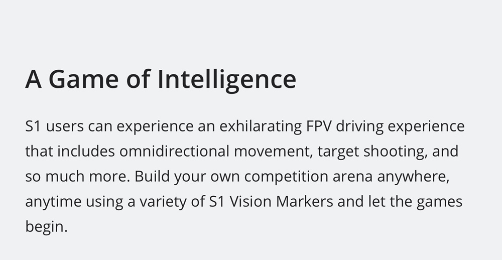 DJI RoboMaster S1 4WD FPV RC Robot Intelligent Scratch Python Coding