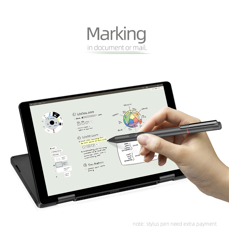 One Netbook One Mix 3S Yoga Pocket Laptop M3-8100Y 16GB 512GB Black