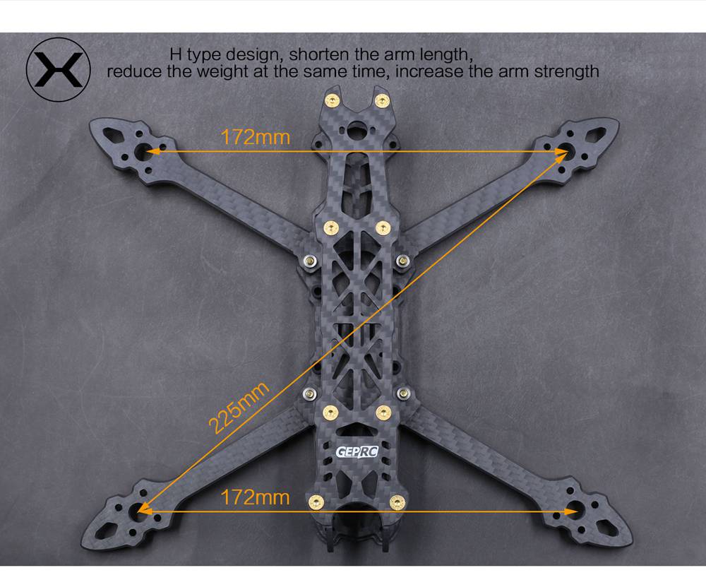Geprc Mark 4 7inch 295mm H Type Frame Kit For Fpv Racing Drone