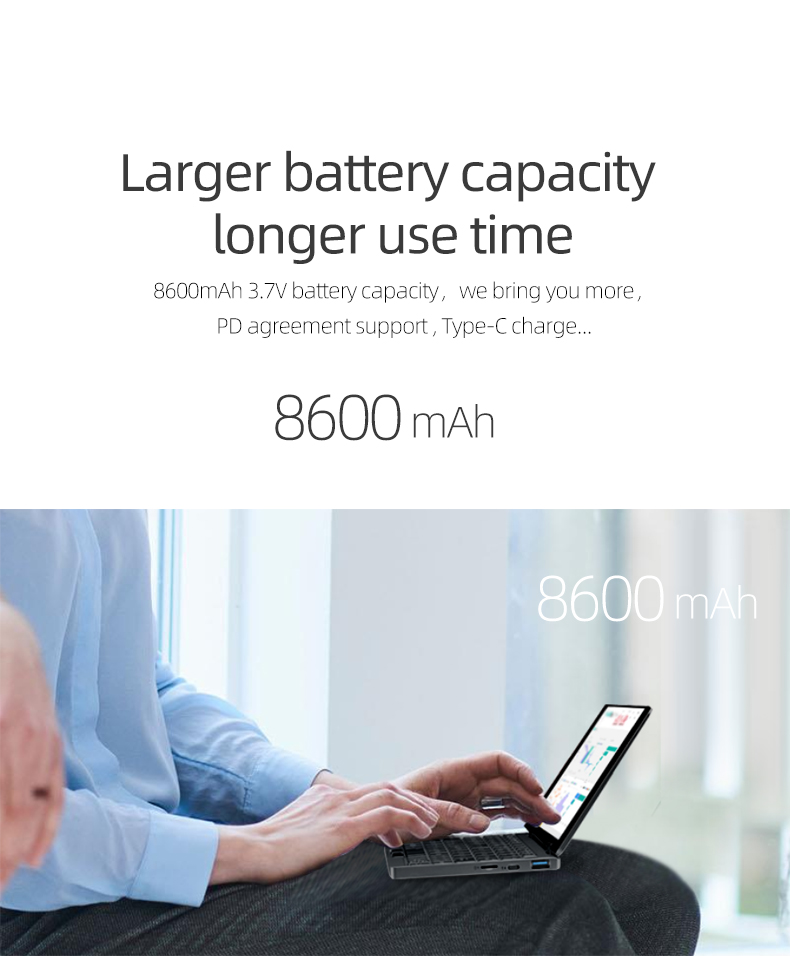 One Netbook One Mix 3S Yoga Pocket Laptop M3-8100Y 16GB 512GB Black