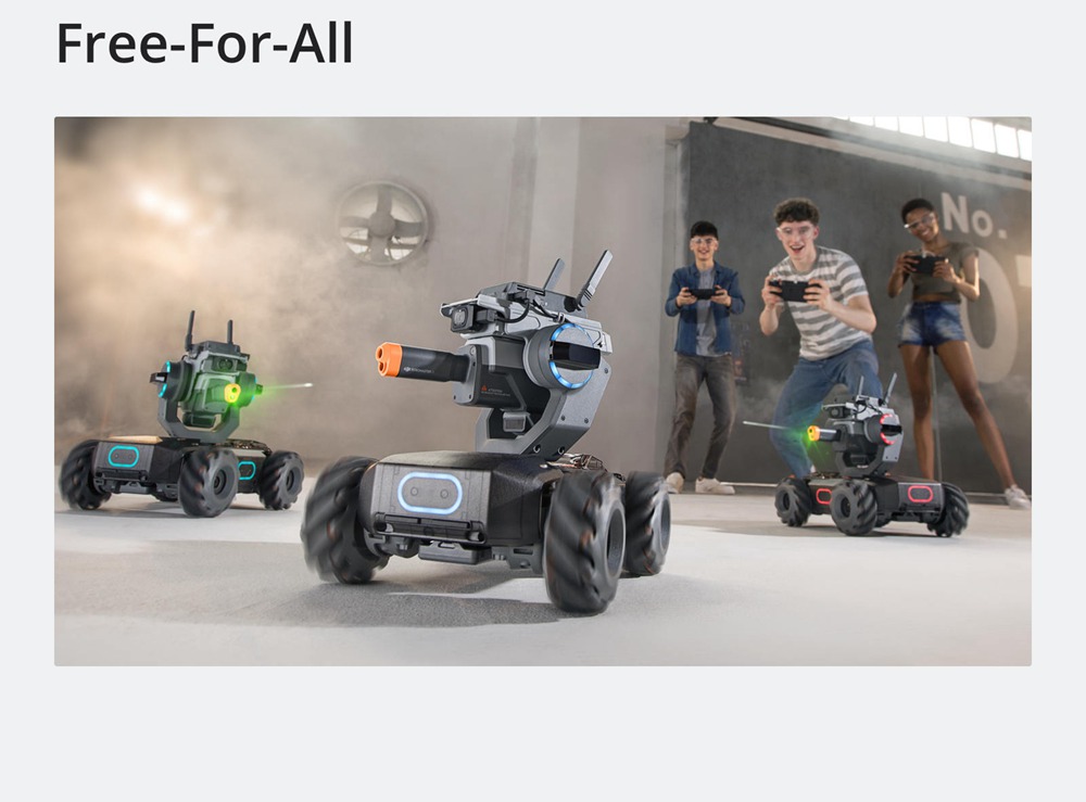 DJI RoboMaster S1 4WD FPV RC Robot Intelligent Scratch Python Coding