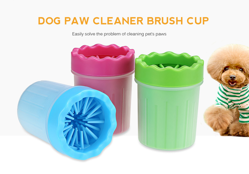 Paw washer Cup for Pet Size S Blue