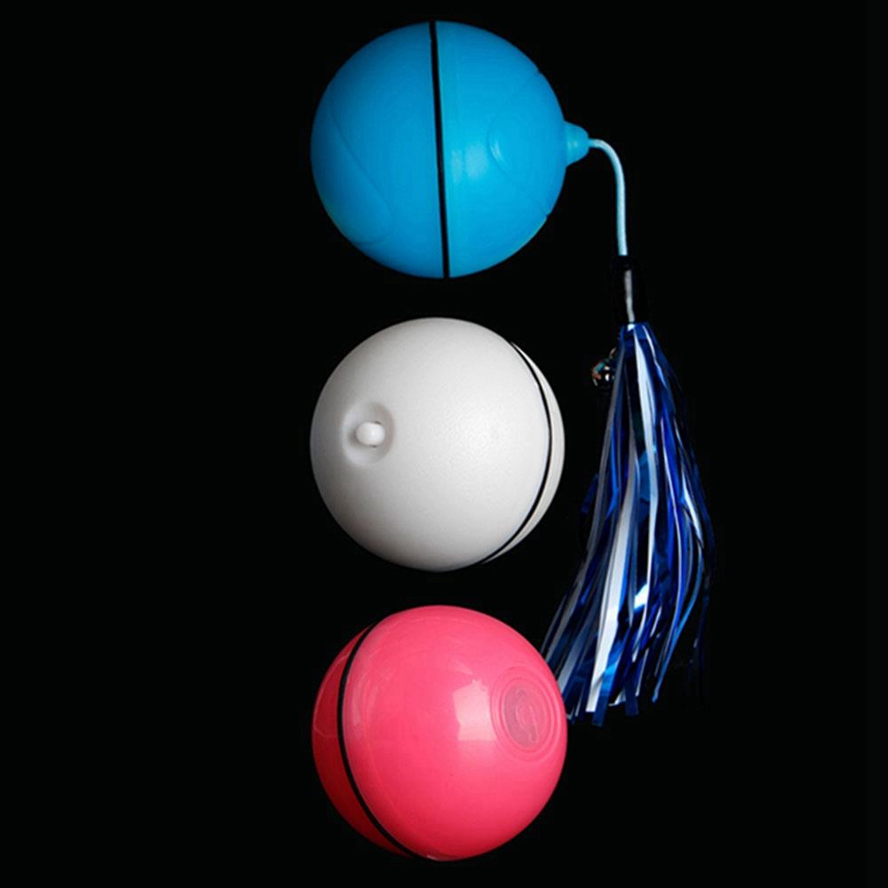 Automatic LED Flash Rolling Ball for Dogs Cat Toys White