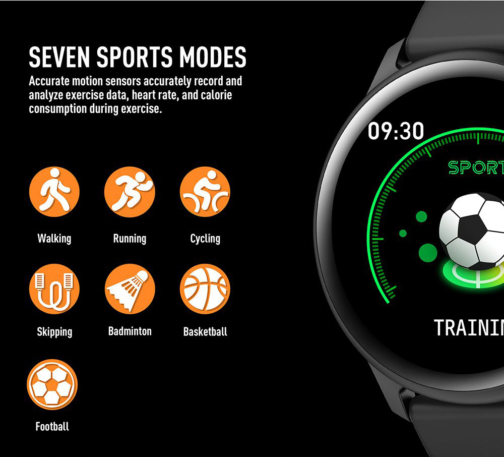 KW19 SmartWatch 1.3 Inch TFT HD Screen Bluetooth 4.0 White