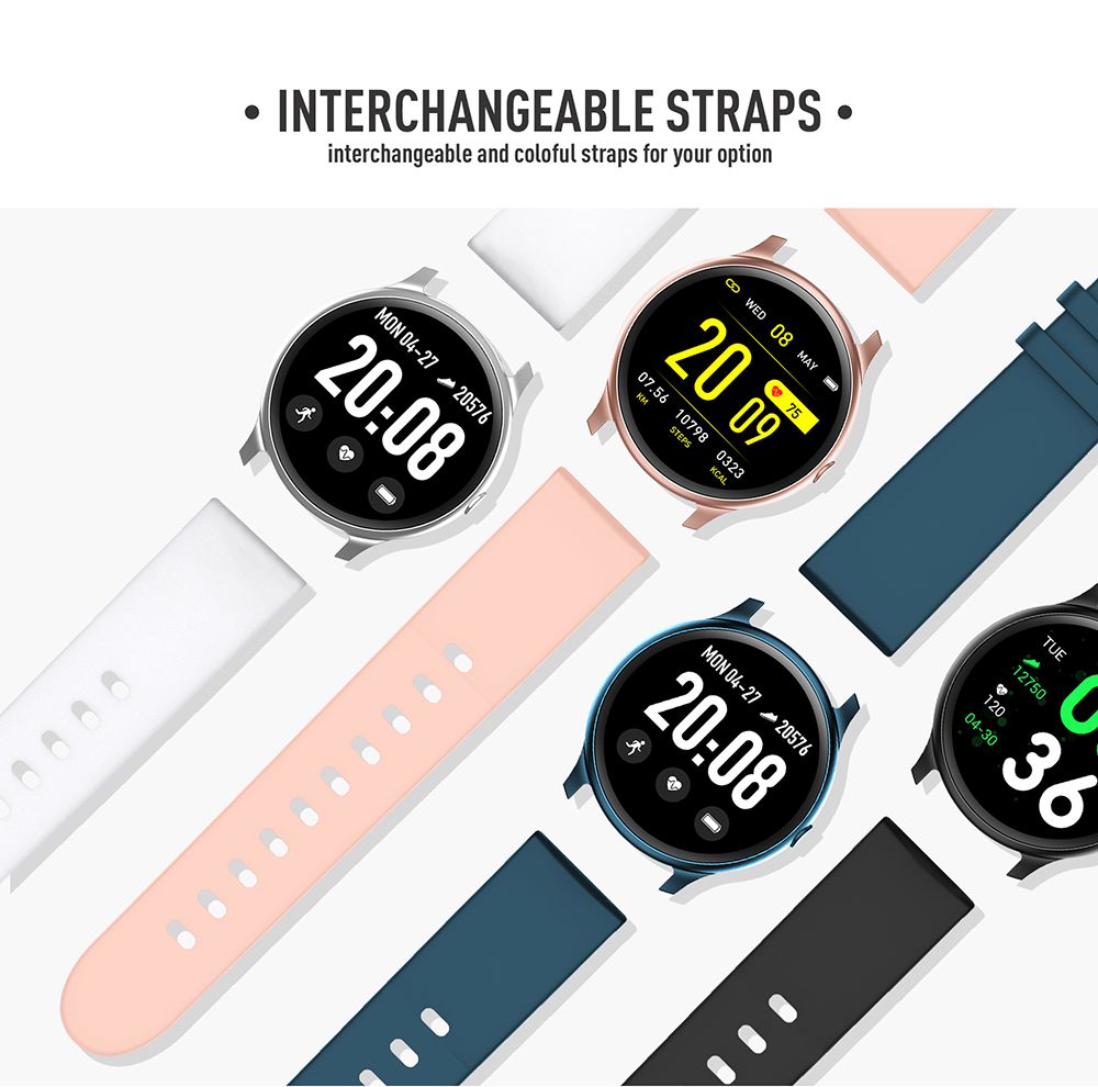 KW19 SmartWatch 1.3 Inch TFT HD Screen Bluetooth 4.0 White
