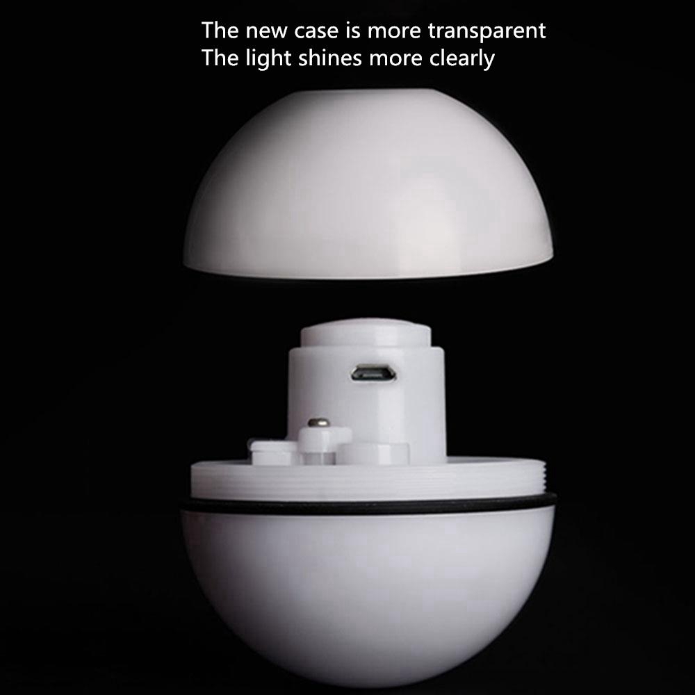 Automatic LED Flash Rolling Ball for Dogs Cat Toys White