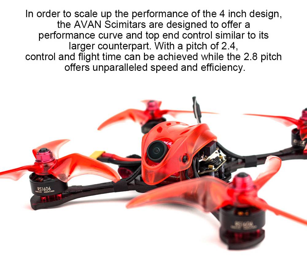 Emax Babyhawk R PRO 4Inch 4S FPV Racing RC Drone BNF Frsky D8 Mode