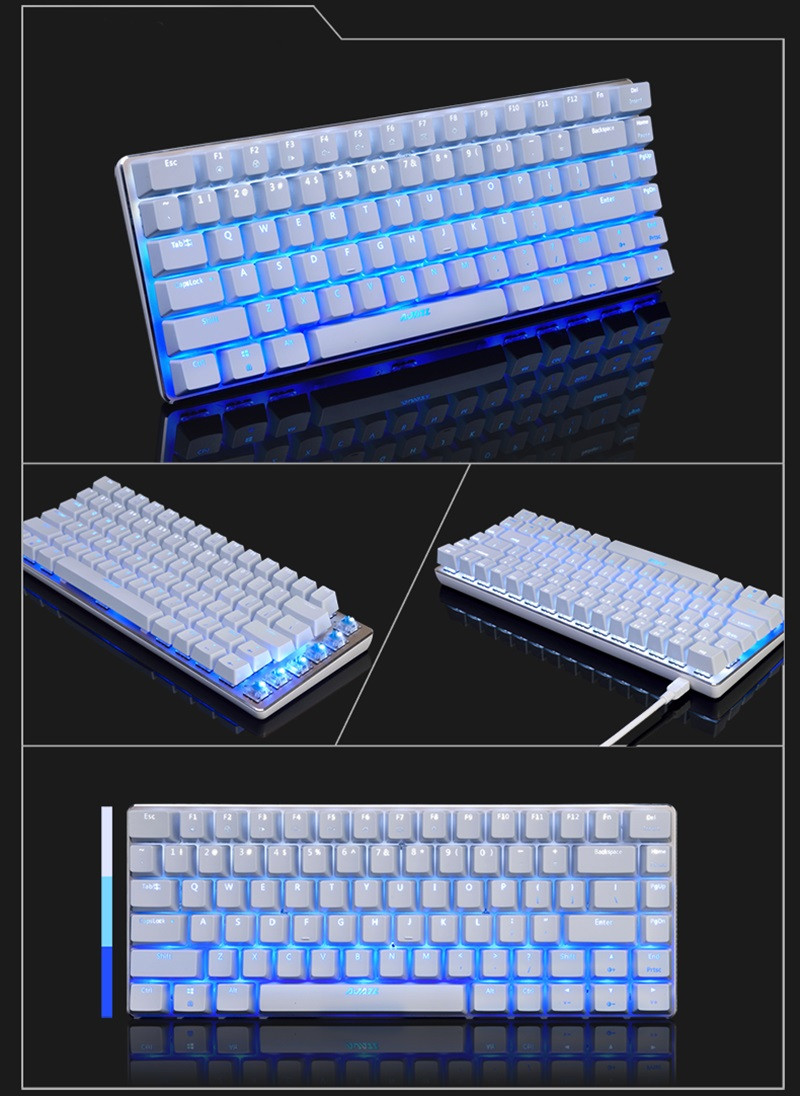 Ajazz AK33 Wired Mechanical Keyboard Black Switches