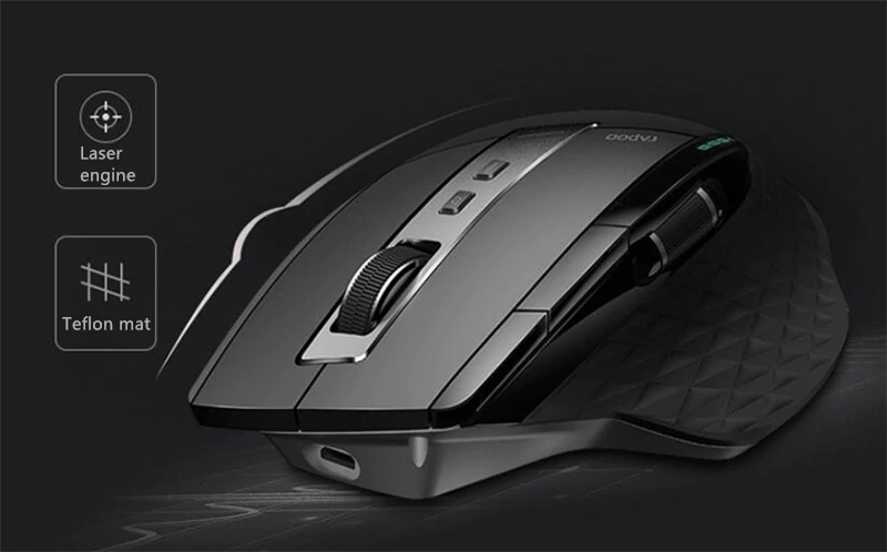 Rapoo MT750S Multimode Wireless Laser Mouse Black