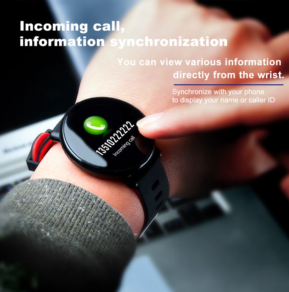 Makibes K1 Smartwatch 1.3 Inch Screen Multi-sport Functions IP68 Red